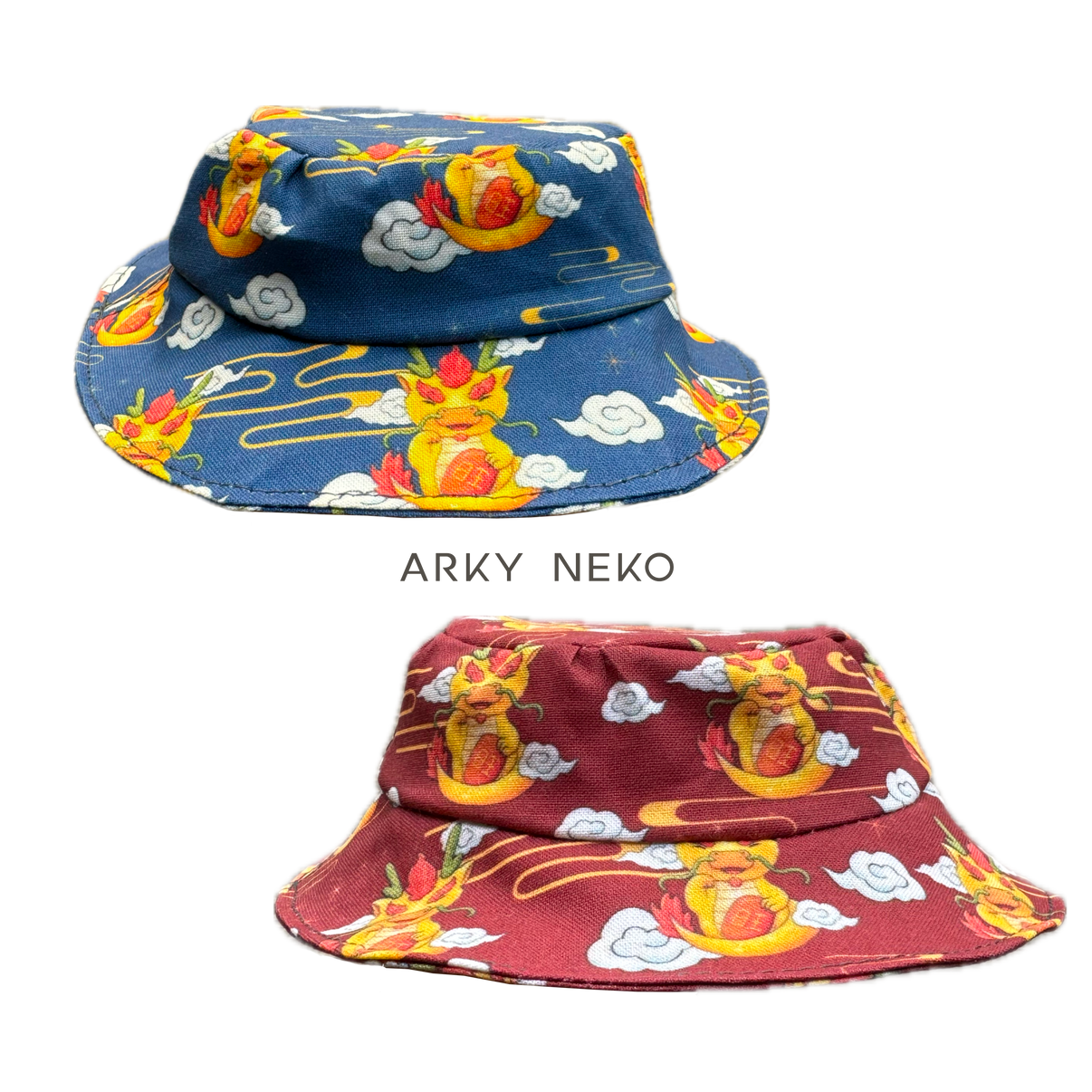 Fortune Dragon Bucket Hat – Arky Neko